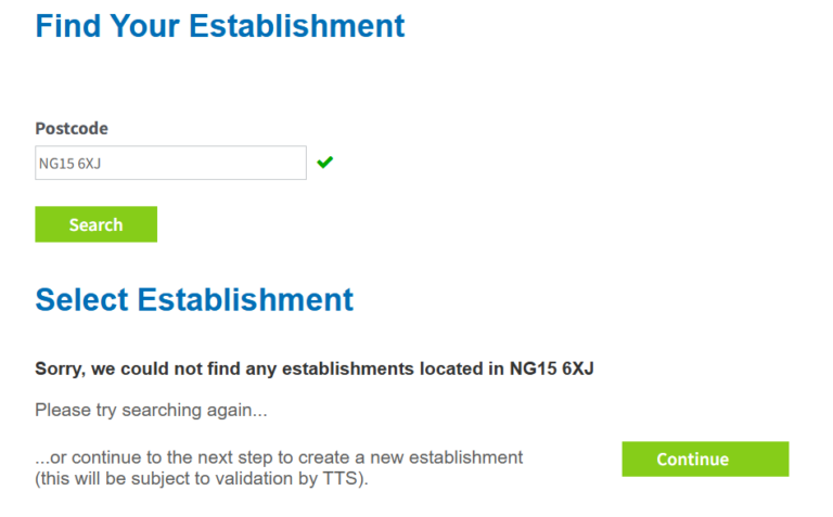 New account request – TTS Support